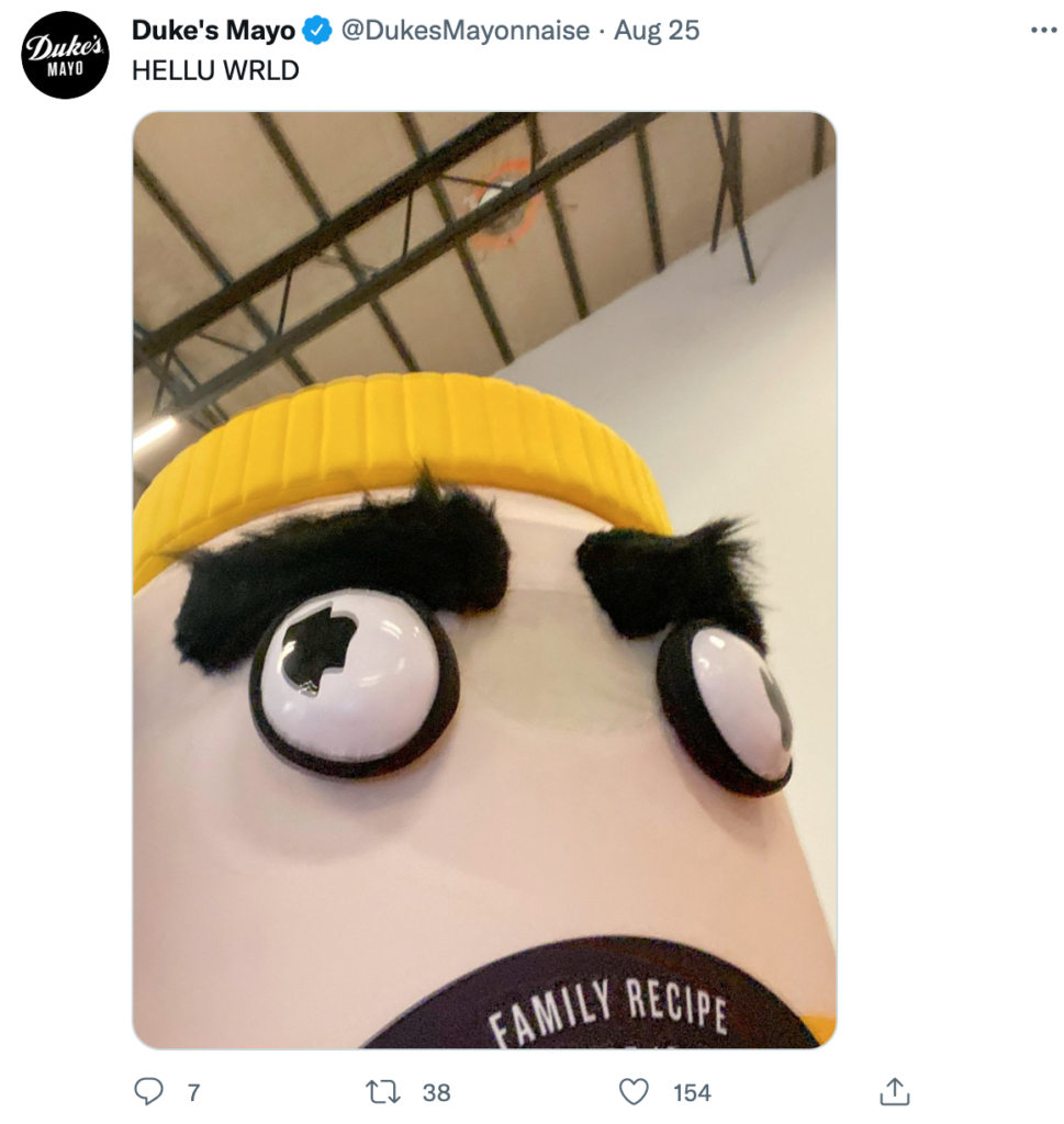 Duke’s Mayo Debuts First-Ever Mascot, Tubby | PopIcon.life